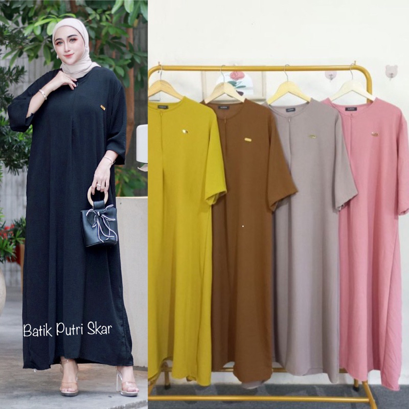 Jual DASTER GAMIS CRINKLE AIR FLOW PREMIUM LD 120 LENGAN 3/4 BUSUI ...