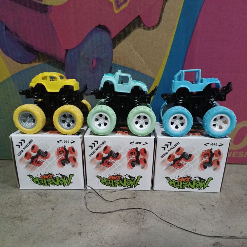 Jual Mainan mobil monster mini roda gila bisa pullback 6898 | Shopee ...