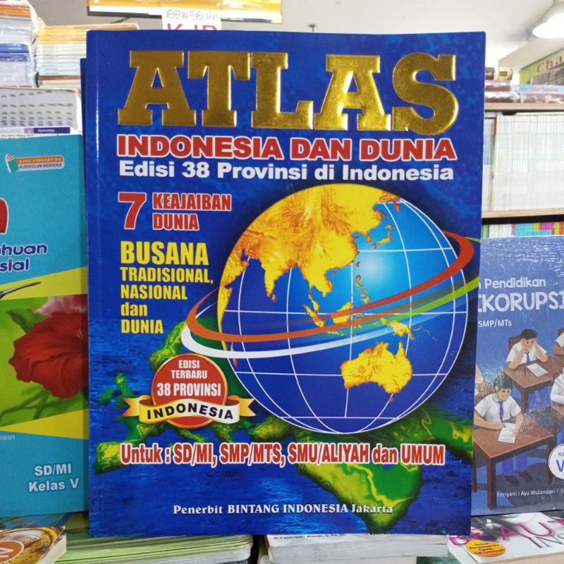 Jual Atlas Indonesia dan Dunia edisi 38 Provinsi Indonesia | Shopee ...