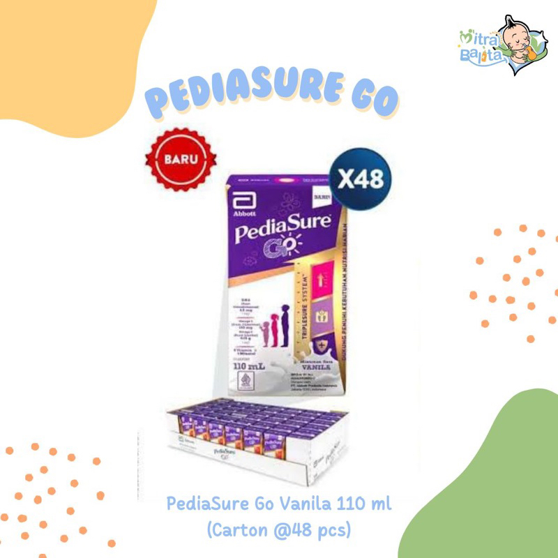 Jual Pediasure Go Vanila Susu UHT 48 x 110mL | Shopee Indonesia