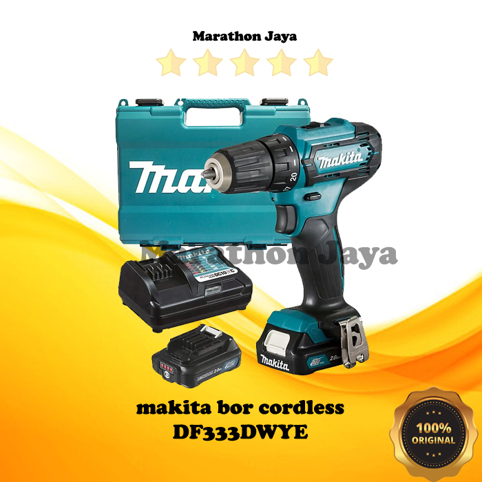 Jual Makita Bor cordless DF333DWYE bor baterai makita | Shopee Indonesia