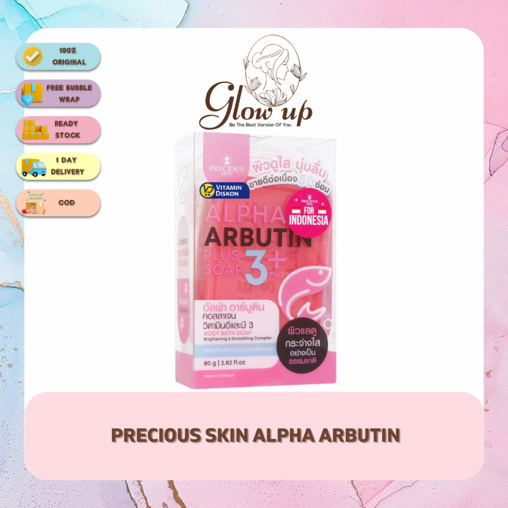 Jual PRECIOUS SKIN ALPHA ARBUTIN 3 PLUS BODY SOAP 80GR | Shopee Indonesia