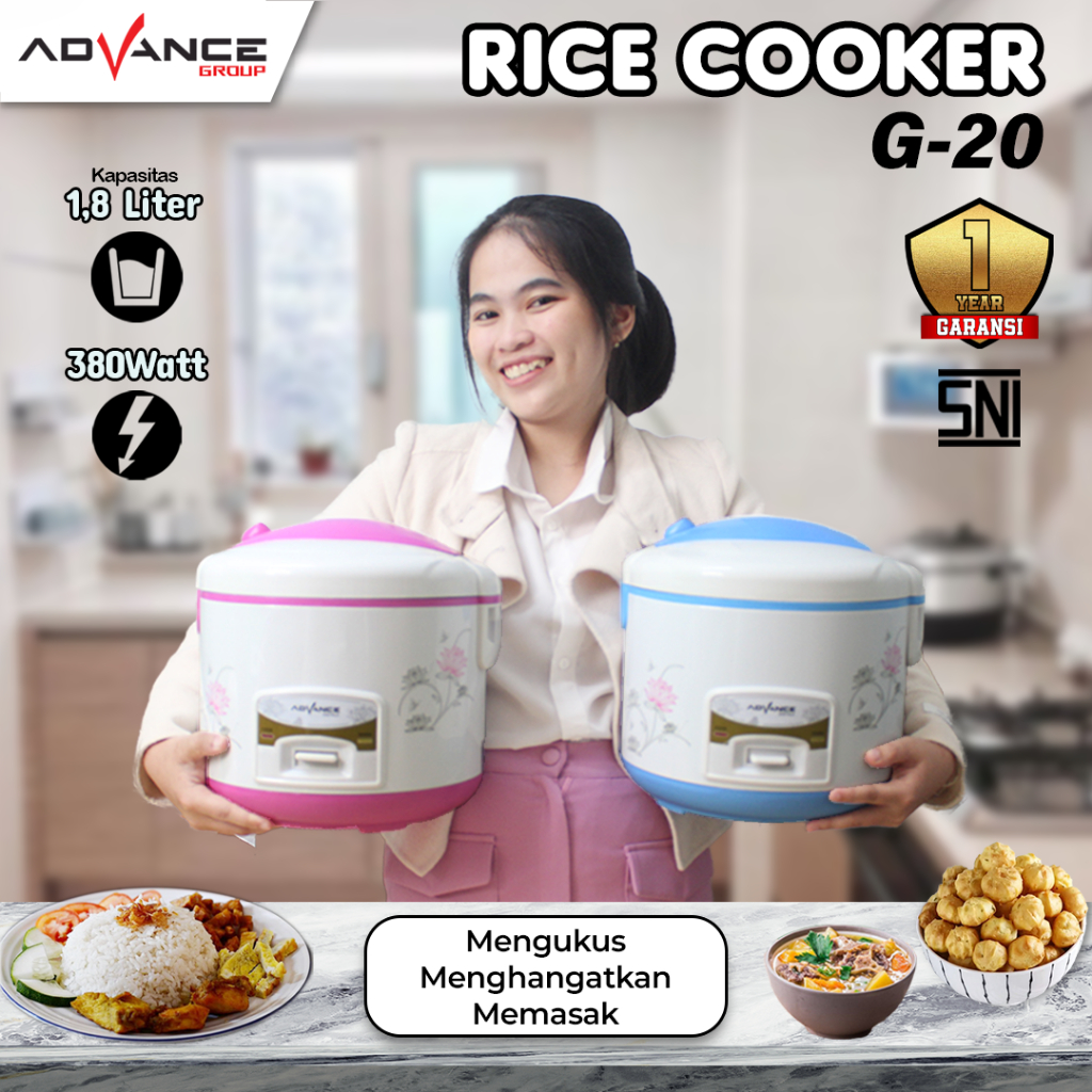 Jual Advance G20 Rice Cooker Besar 1.8Liter Penanak Nasi Serbaguna 3 in ...