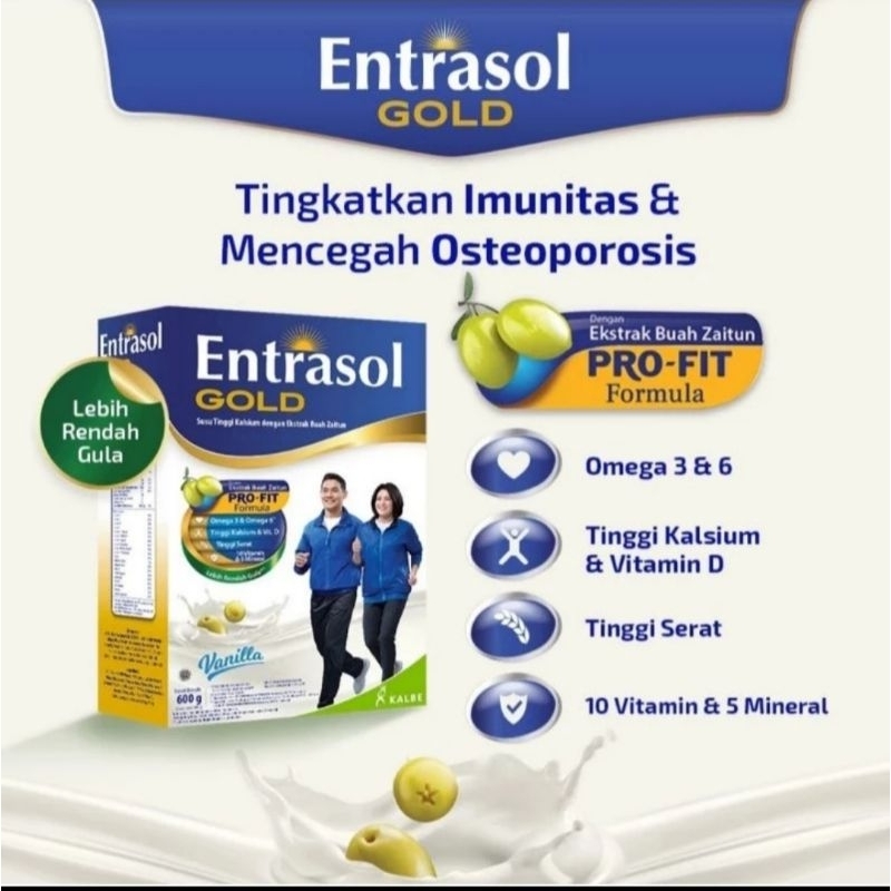 Jual ENTRASOL GOLD 560 GR VANILLA EXP 2026 | Shopee Indonesia