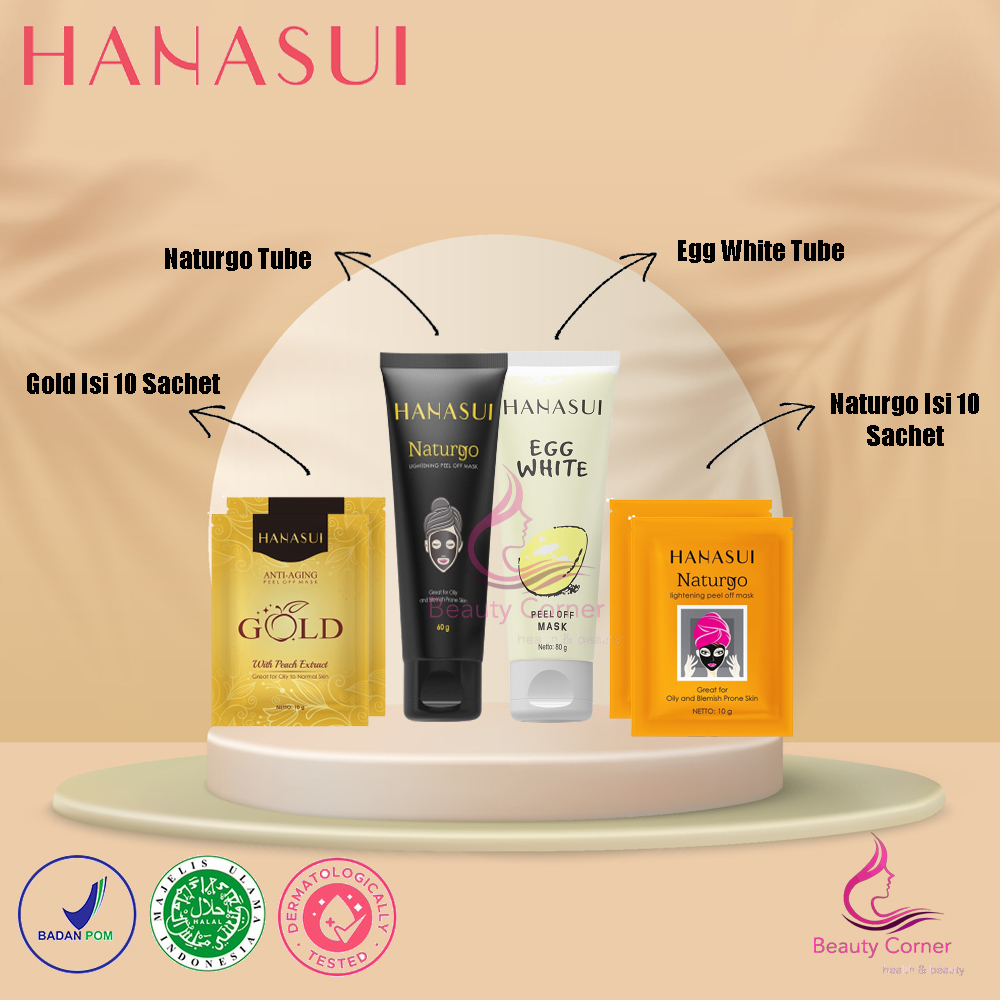 Jual Hanasui Naturgo Peel Off Mask | Egg White | Gold Mask | Shopee ...