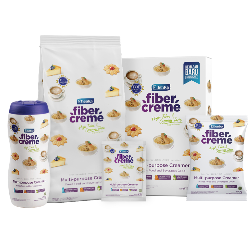 Jual ELLENKA FIBER CREME Sachet 100 GR / Botol 168 GR - Krimer Bubuk ...