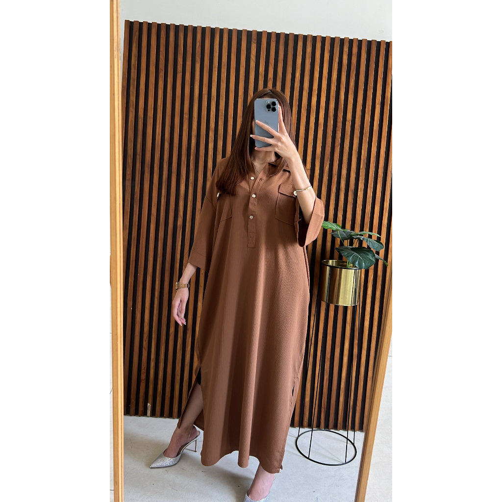 Jual Long Dress Salvatore Series Polos Panjang Wanita (Ce Homewear ...