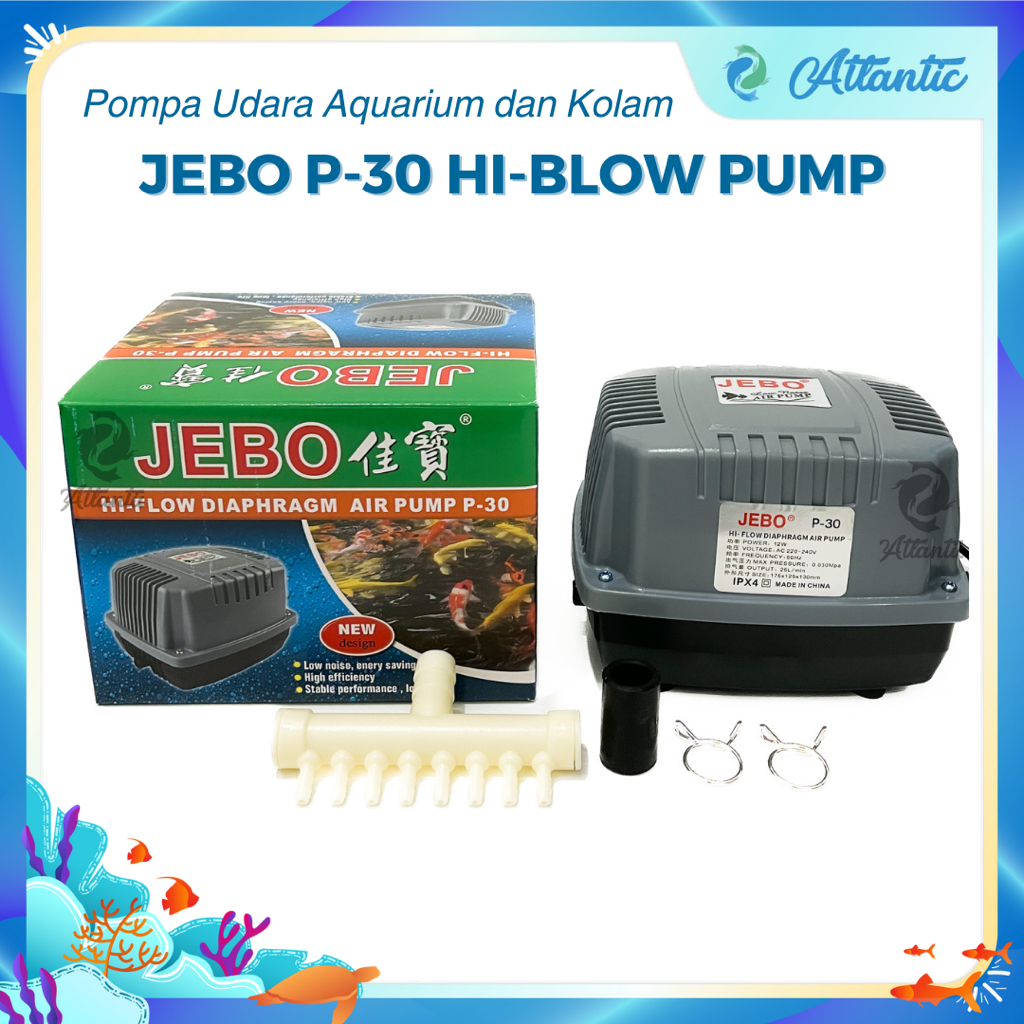 Jual JEBO P30 Pompa Udara Oksigen Aerator Air Pump Airator Aquarium ...