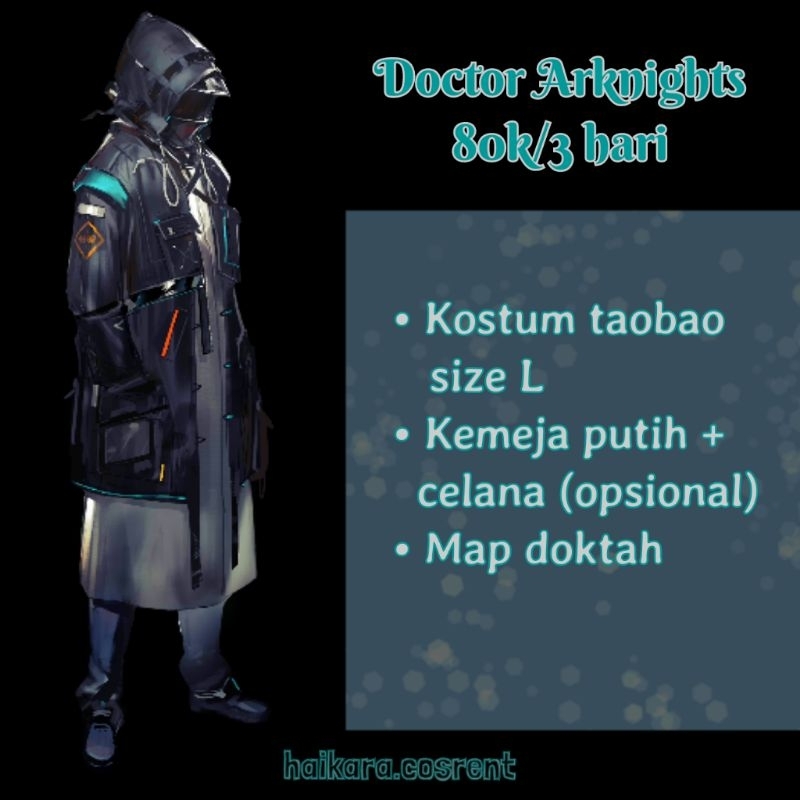 Jual (Rental) Cosplay Doctor Arknights | Shopee Indonesia