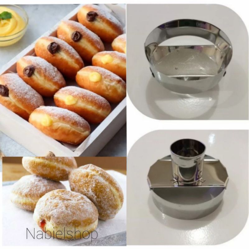 Jual Cetakan donat bomboloni polos stainless isi 5 pcs | Shopee Indonesia