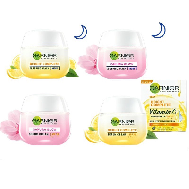 Jual Garnier Bright Complete Day Cream SPF 36 | Night Cream | Sakura ... Jual Garnier Bright Complete Day Cream SPF 36 | Night Cream | Sakura ...