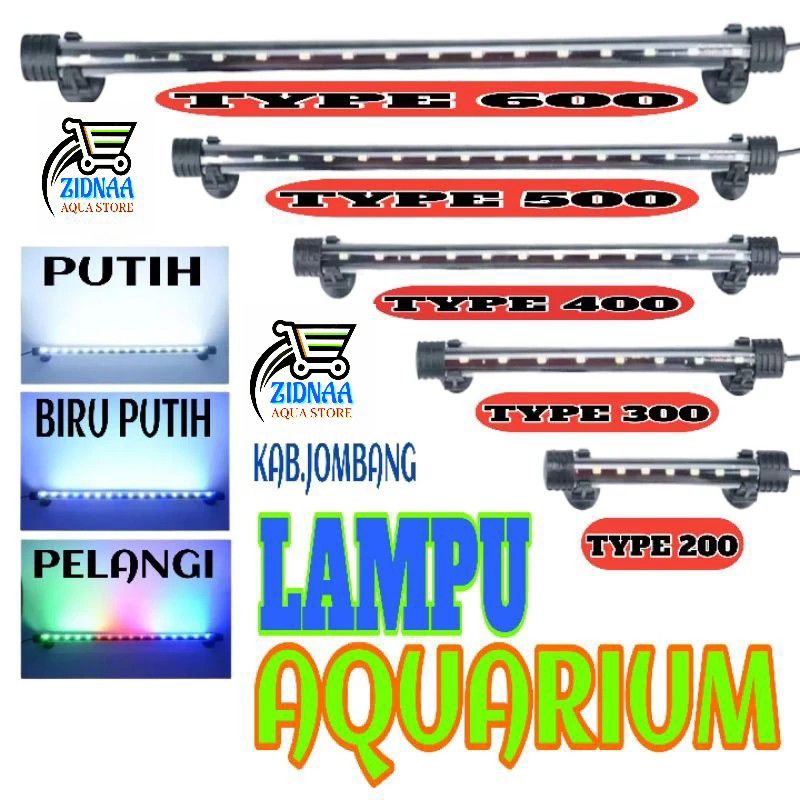 Jual LAMPU CELUP HIAS AQUARIUM ALL MERK LED T4 NEW Akuarium warna Putih ...
