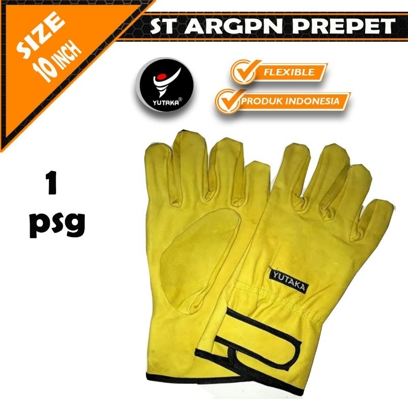 Jual Sarung Tangan las Kulit Argon YUTAKA/sarung tangan las kulit Argon ...
