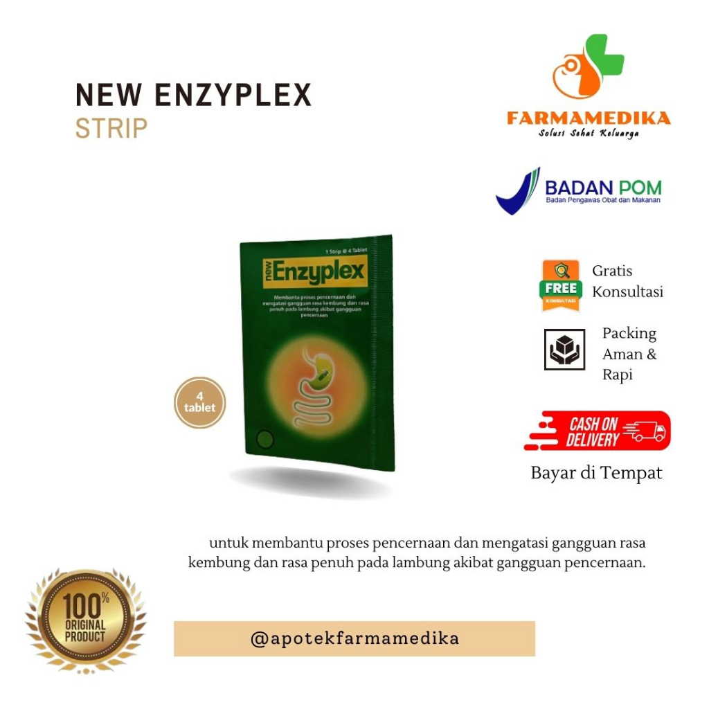 Jual NEW ENZYPLEX STRIP 4 TABLET | Shopee Indonesia