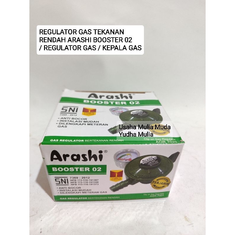 Jual REGULATOR GAS TEKANAN RENDAH ARASHI BOOSTER 02 / REGULATOR GAS ...