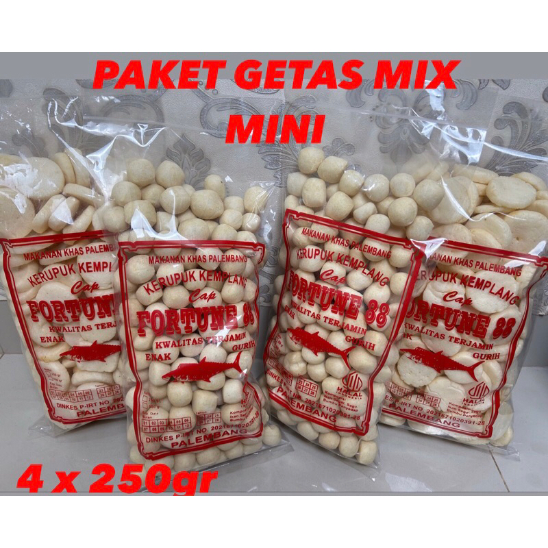 Jual PAKET 1KG GETAS MIX MINI 4BKS MIX | Shopee Indonesia