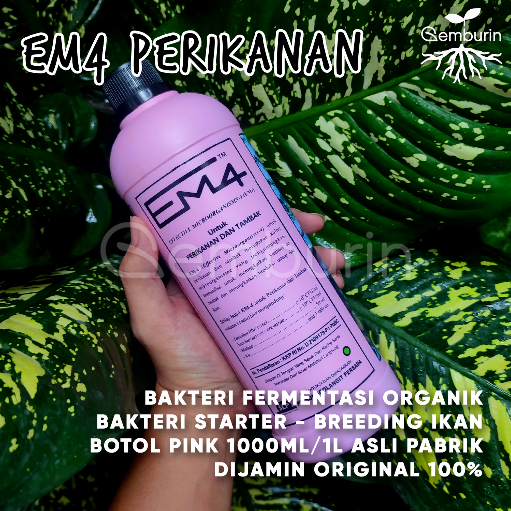 Jual EM4 Perikanan dan Tambak 1 Liter Pink Asli Pabrik / Microorganisme ...