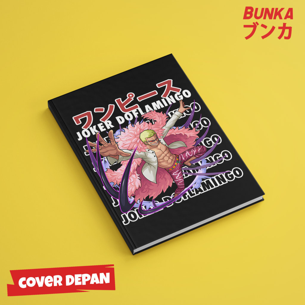 Jual Note Book Aesthetic Anime One Piece donquixote doflamingo Design ...