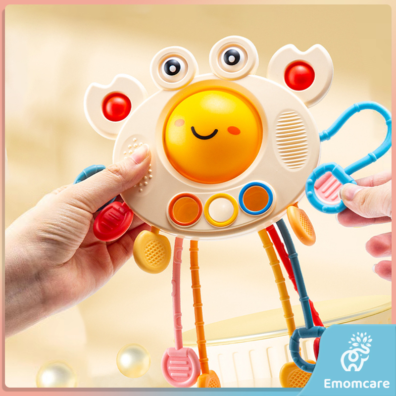 Jual Mainan Edukasi Bayi Teether Multifungsi Pop It Sensorik Montessori ...