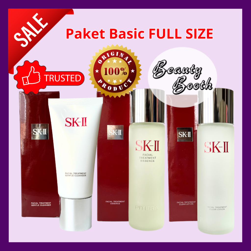 Jual SKII- SK-II SK2 FTE 230ML FTCL 230ML CLEANSER 120GR Paket Basic ...