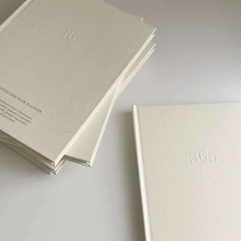 Jual 365 Undated Planner - Hard Cover with Fabric Book Cover by Keartas ...