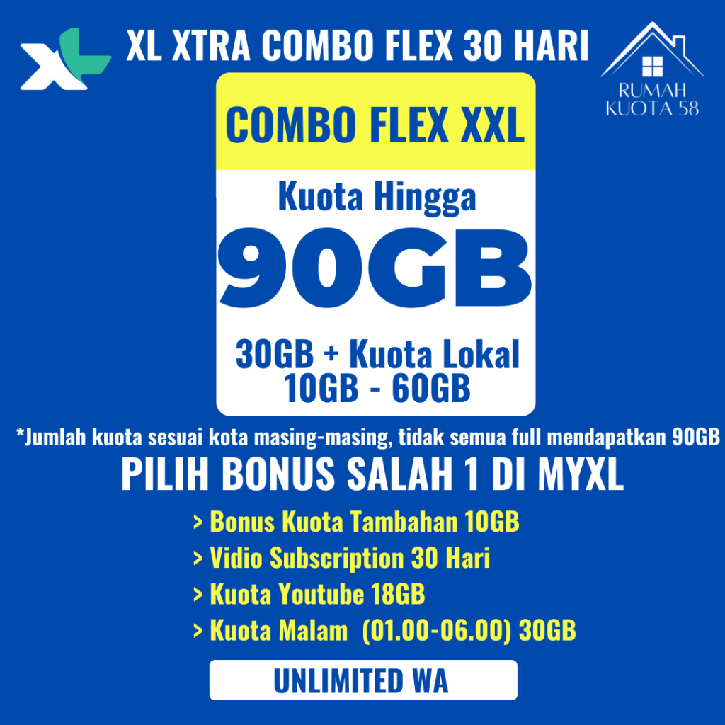Jual PAKET DATA XL XTRA COMBO FLEX PROMO | Shopee Indonesia