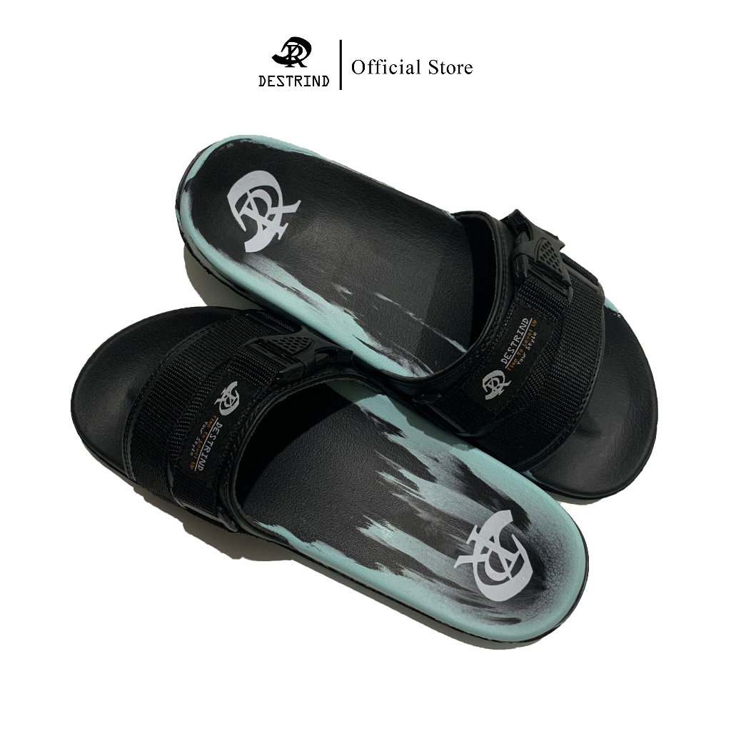 Jual Destrind Sandal Sendal Slide Slop Destrind Army Green Sideways ...