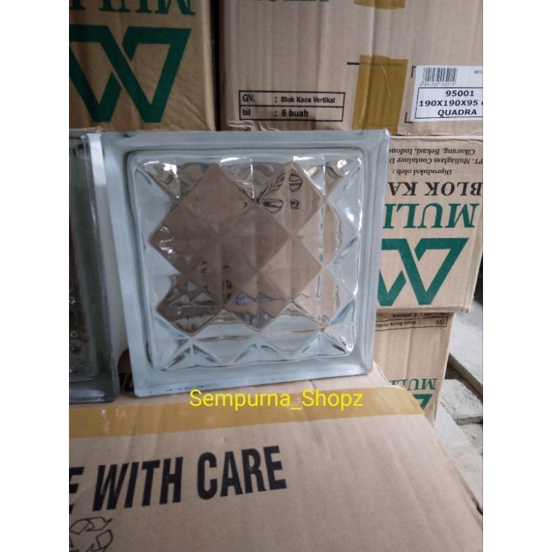 Jual Glass block Mulia 1 dus isi 6 pcs Glassblock | Shopee Indonesia