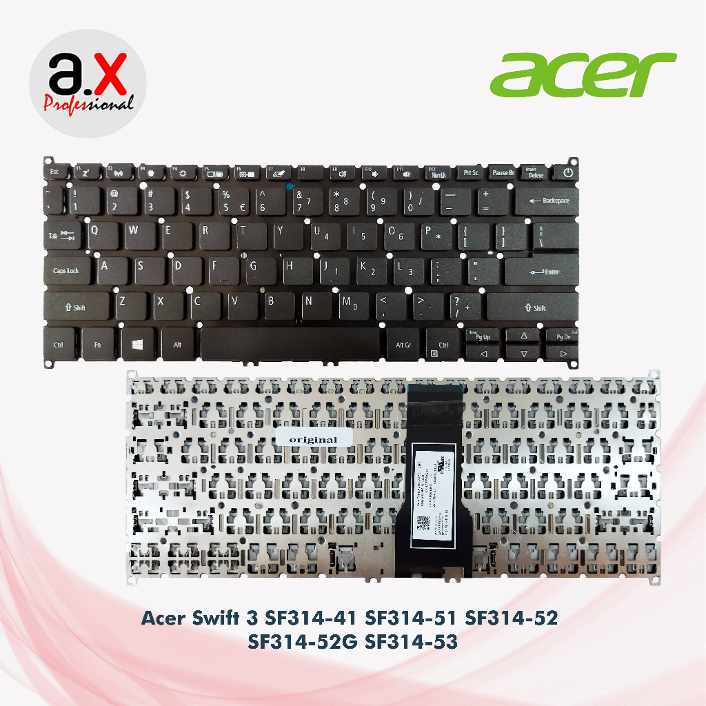 Jual Keyboard Acer Swift 3 SF314-41 SF314-51 SF314-52 SF314-52G ...