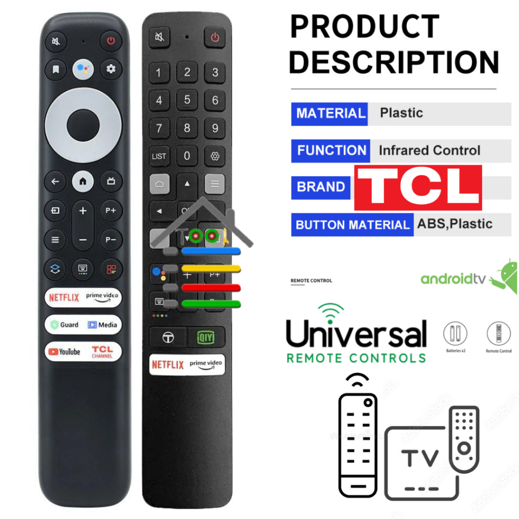 Jual REMOTE TV TCL ANDROID A7 A9 T8 HD | Shopee Indonesia
