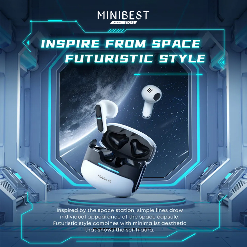 Jual MINIBEST MB02 TWS Earphone Headset Bluetooth V5.3 ENC Technology ...