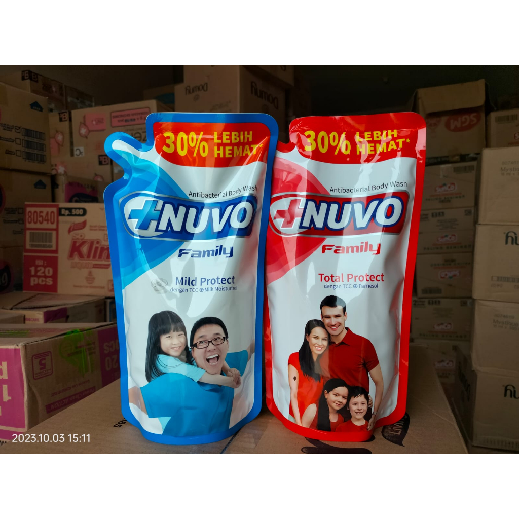 Jual NUVO Body Wash Refill Kemasan Jumbo 825ml / 850ml Sabun Mandi ...