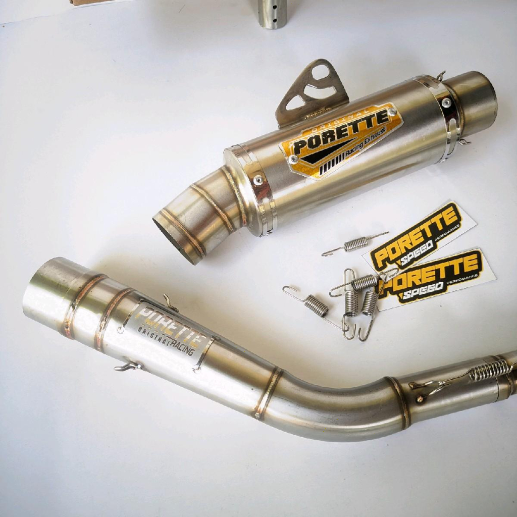 Jual Knalpot porette roadrace fullsystem pnp beat mio vario scoopy ...