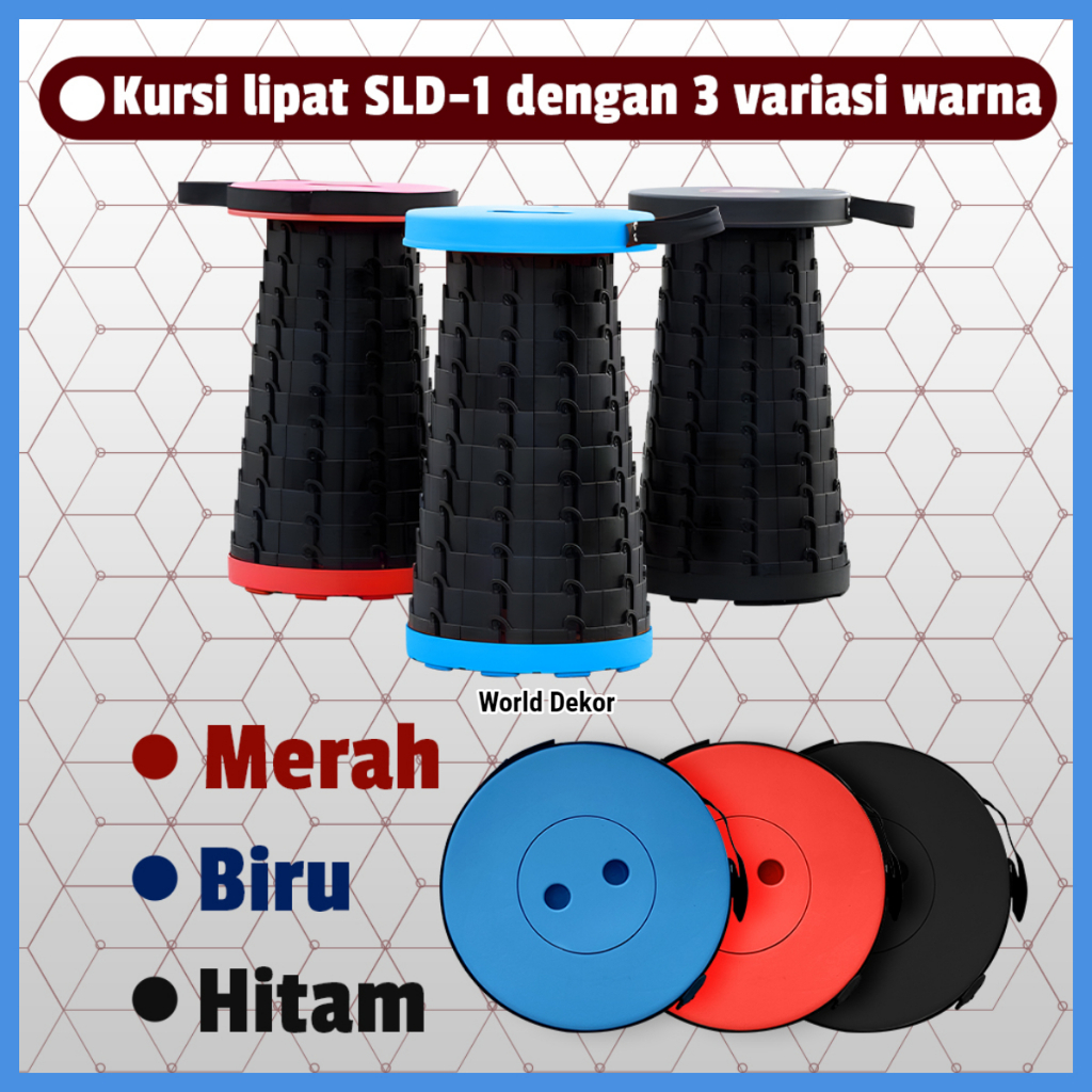 Jual Kursi Lipat SLD-1 Kursi Portable Ringan Tempat Duduk Camping ...