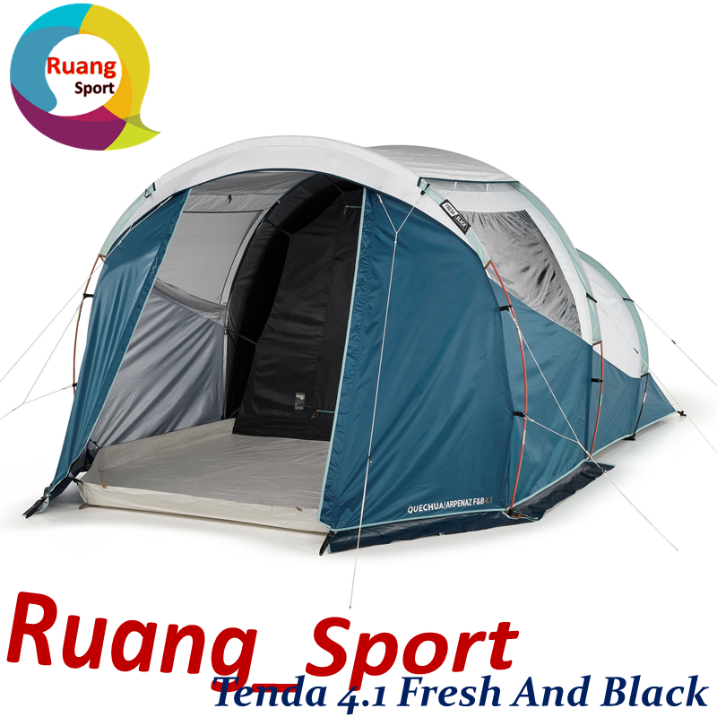 Jual Quechua Tenda Camping Keluarga Besar 4.1 Fresh And Black Tenda ...