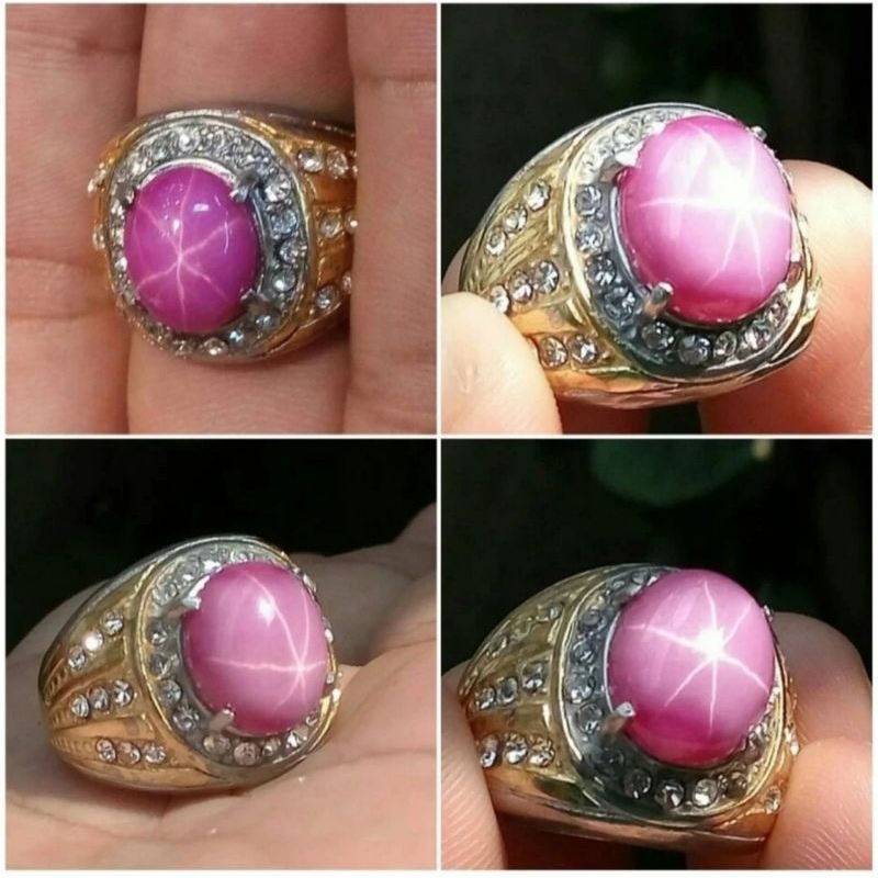 Jual Cincin batu American Ruby Star Ray6 Natural | Shopee Indonesia