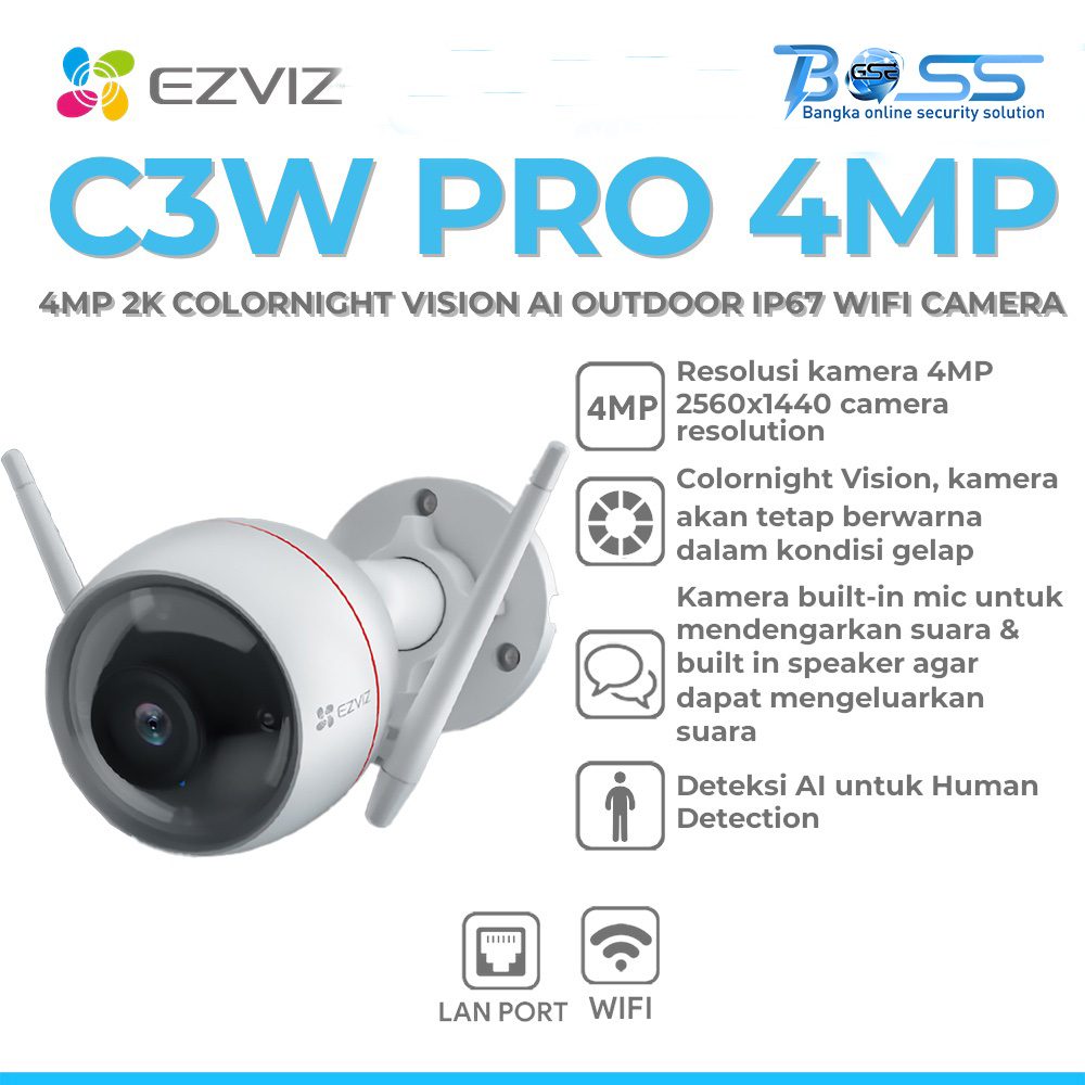 Jual CCTV EZVIZ 4MP C3W PRO | Shopee Indonesia