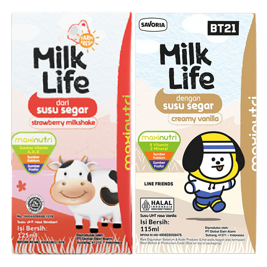 Jual Susu Milk Life UHT 115ml per karton isi 40pcs - All Varian [GOJEK ...