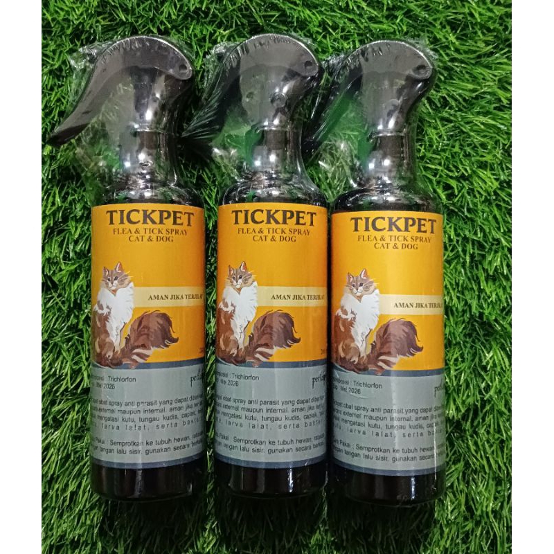 Jual Tickpet Spray Botol Besar 240ml. Obat Kutu Caplak Tungau Pada ...