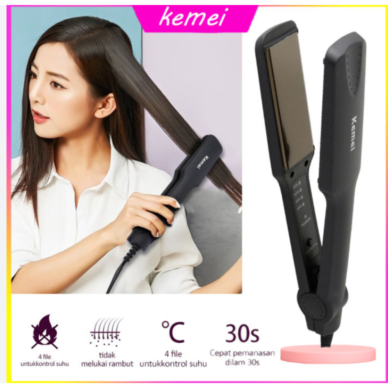 Jual Catokan rambut KEMEI 329 berkualitas Profesional Hair Straightener ...