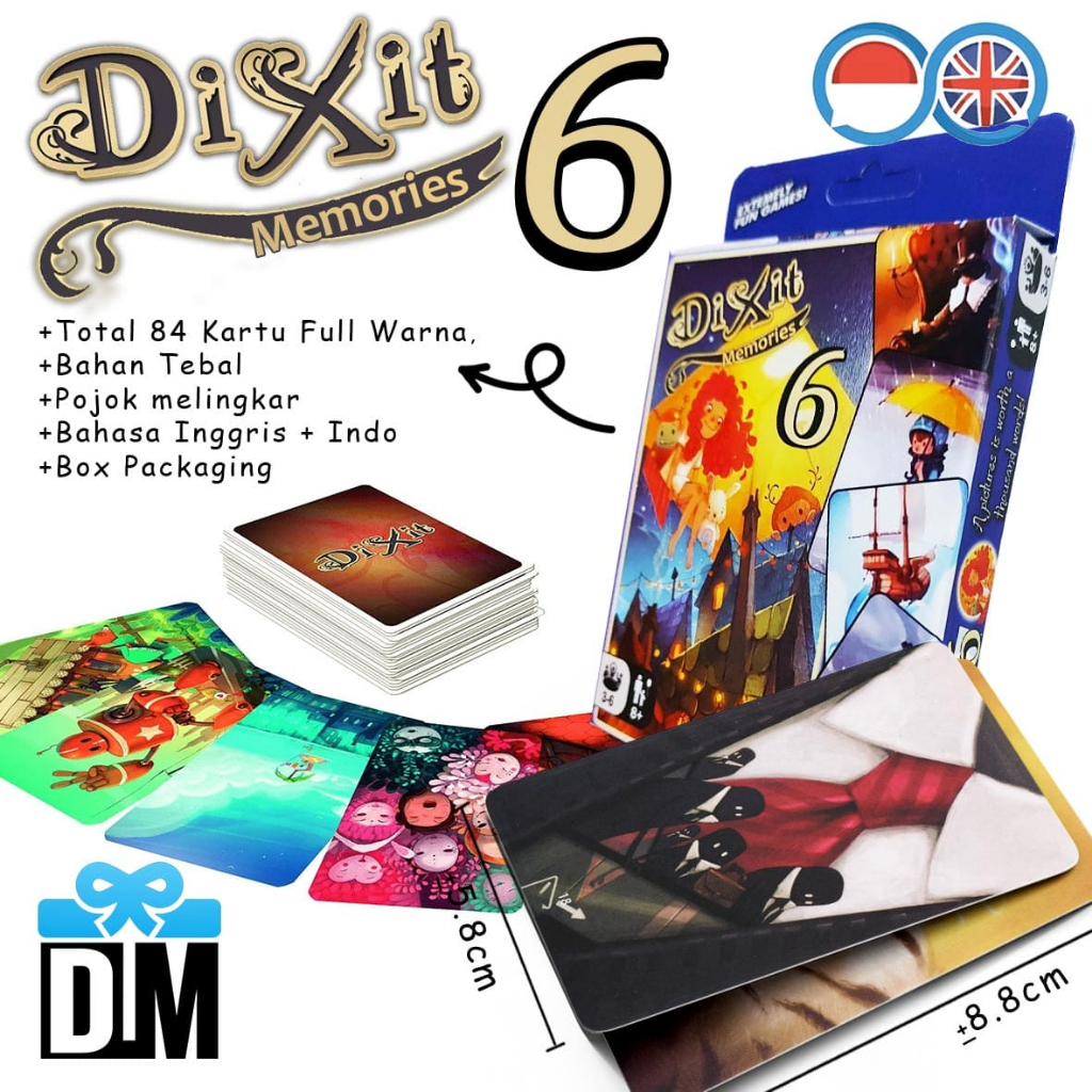 Jual Dixit Card Game Kartu Dixit Lengkap Murah Keluarga Family Cafe School Pre School Menebak ...