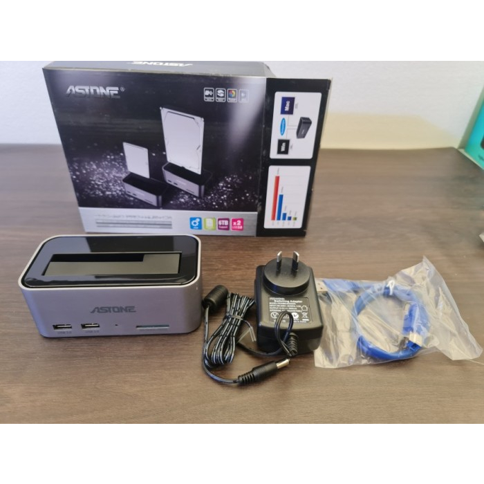 Jual ASTONE DOC-130 PRO+HUB-CR 2X USB 3.0 1BAY SUPPORT 6TB | Shopee ...