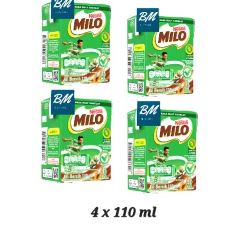 Jual Susu Milo UHT 110 ml 4 pcs | Shopee Indonesia
