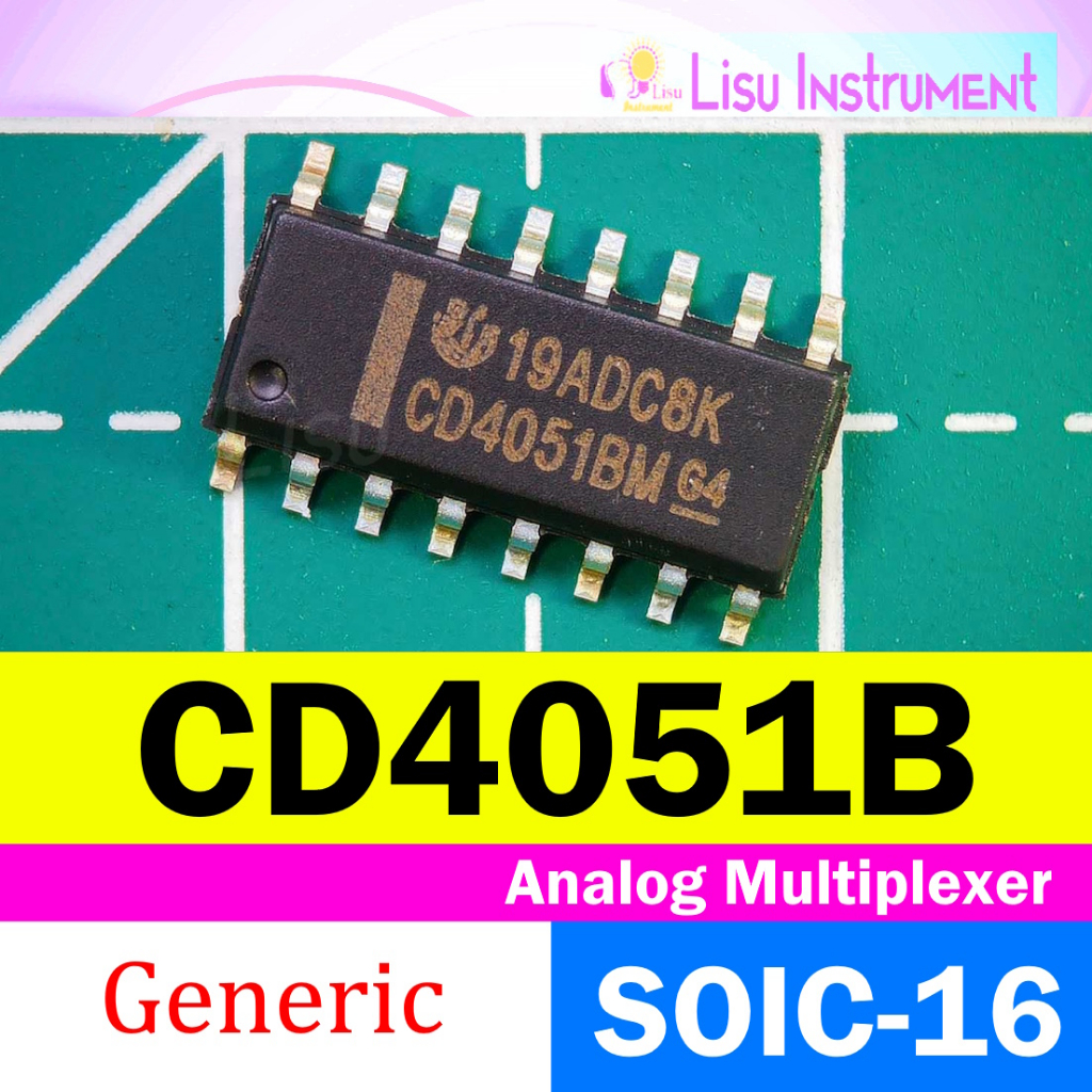 Jual CD4051BM CMOS Single 8-channel Analog Multiplexer/demultiplexer ...