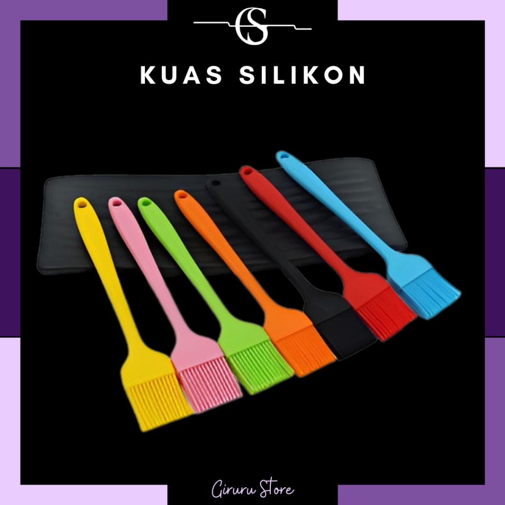 Jual KUAS SILIKON MENTEGA UKURAN 21 CM/ KUAS KUE DAN ROTI / KUAS BBQ ...