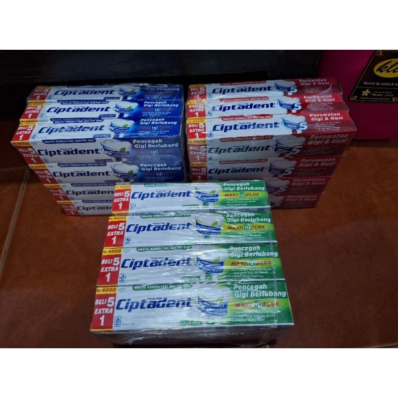 Jual (3pc) Pasta gigi Ciptadent 75gram..12.000 dpat 3pcs | Shopee Indonesia