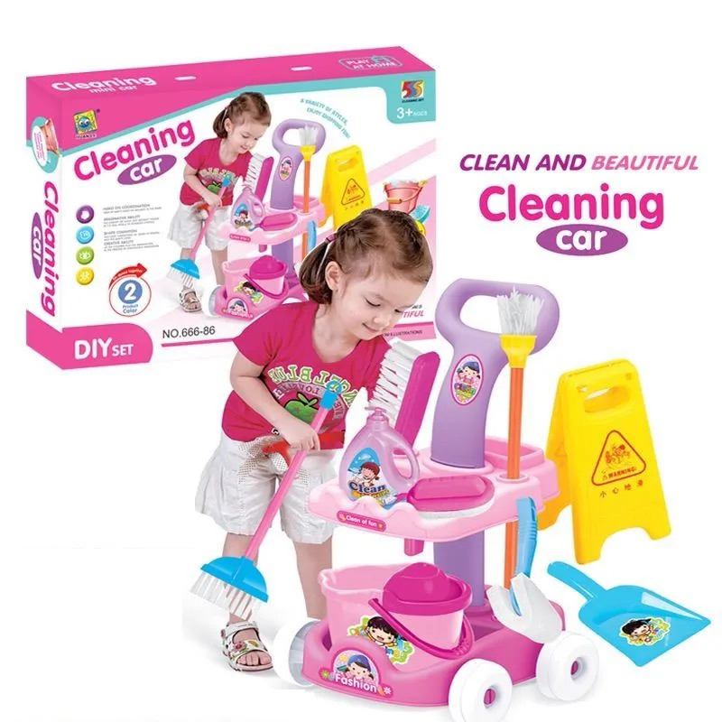 Jual (BISA COD) Mainan Anak - Cleaning Car Set Alat Kebersihan Rumah ...