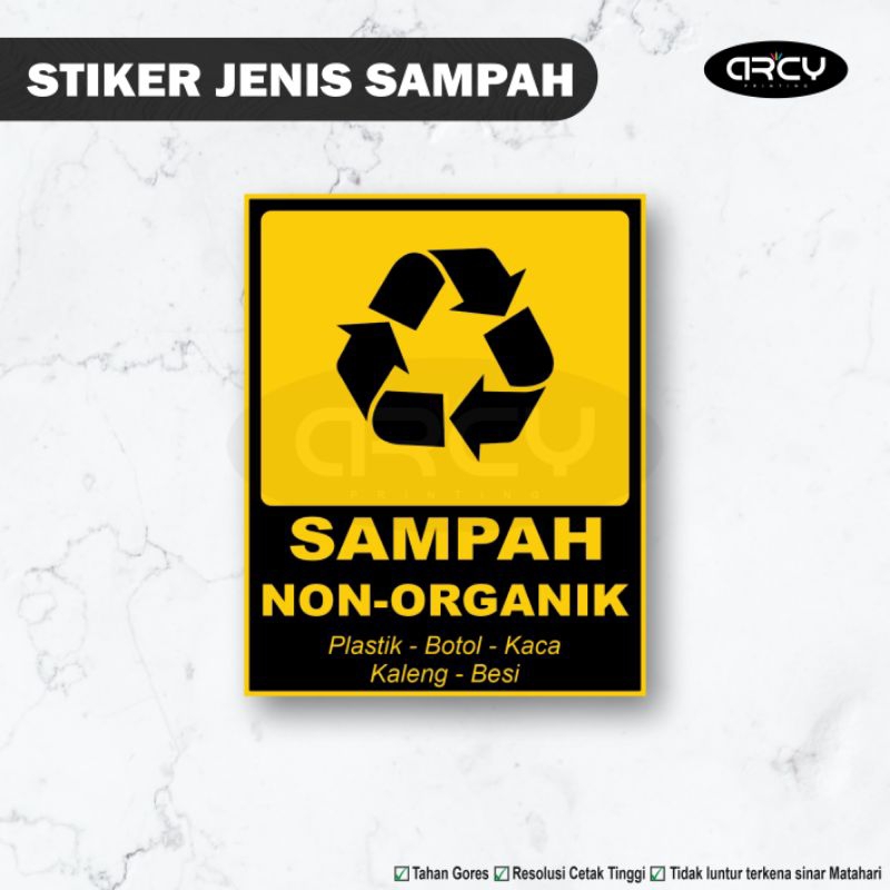 Jual Stiker Sampah Organik / Stiker Sampah Non Organik / Stiker Sampah ... Jual Stiker Sampah Organik / Stiker Sampah Non Organik / Stiker Sampah ...