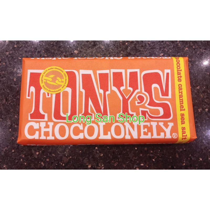 Jual Tony's Chocolonely Milk Chocolate Caramel and Sea Salt 180 gr ...