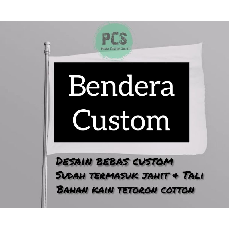 Jual FREE DESIGN BENDERA CUSTOM CETAK DESAIN KOMUNITAS SEKOLAH NEGARA ...